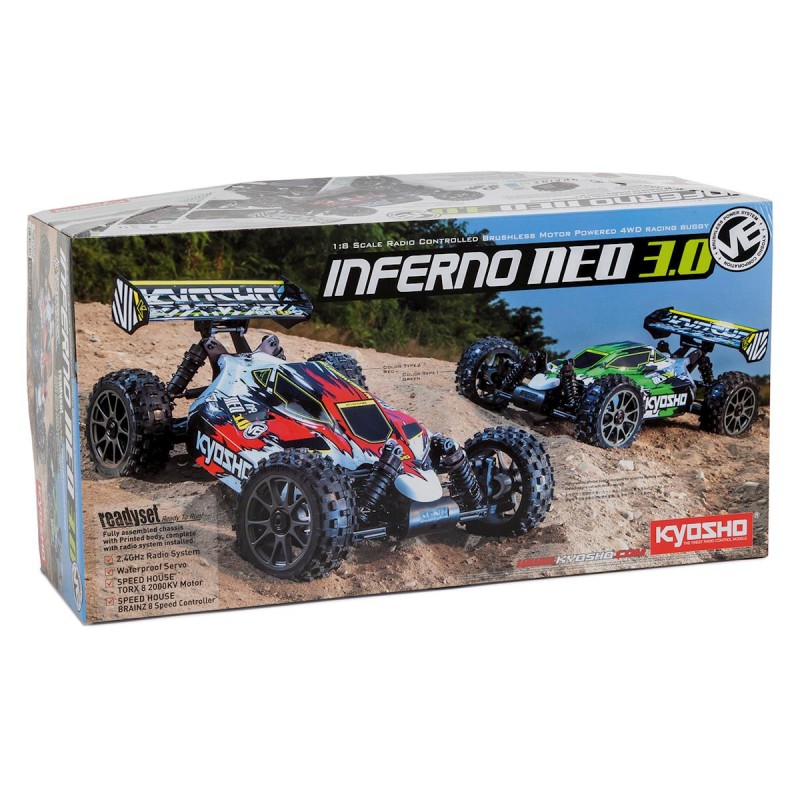 Kyosho NEO 3.0 VE Type-1 ReadySet 1/8 Off Road Buggy (Green) w/KT-231P ...
